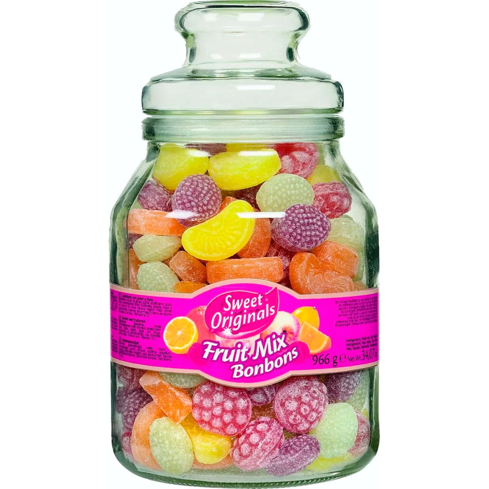 Bala Dura Sweet Originals Fruit Mix Bonbons 966g - fortatacadista
