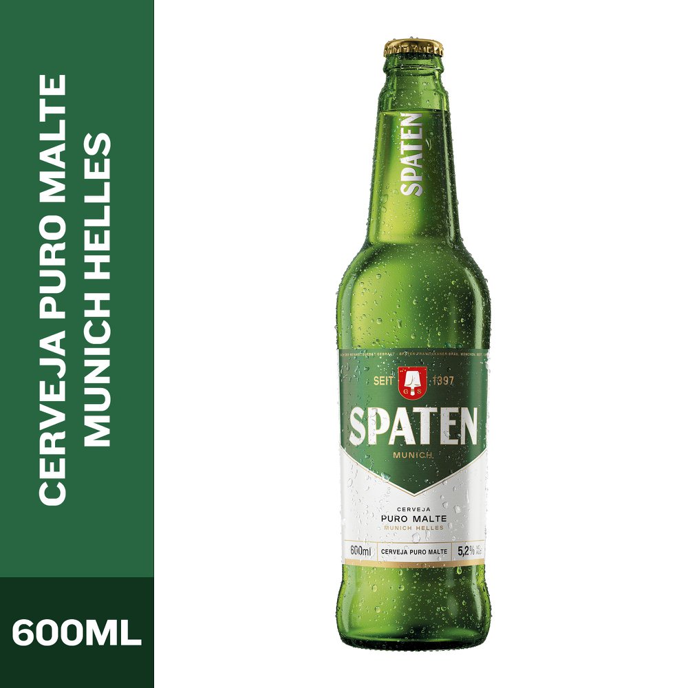 Cerveja Spaten Munich Helles Puro Malte Garrafa 600ml - fortatacadista