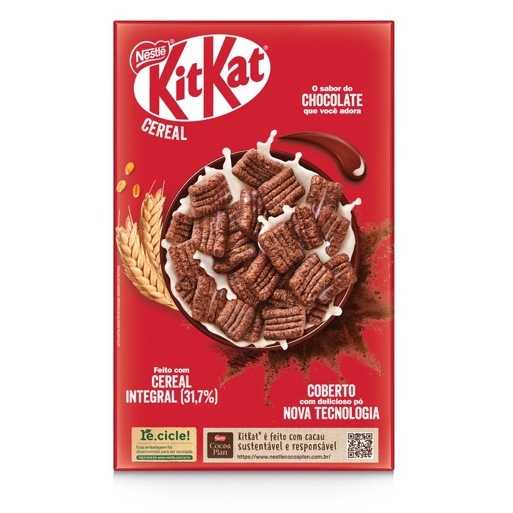 Cereal Matinal Chocolate KitKat Caixa 210g - fortatacadista