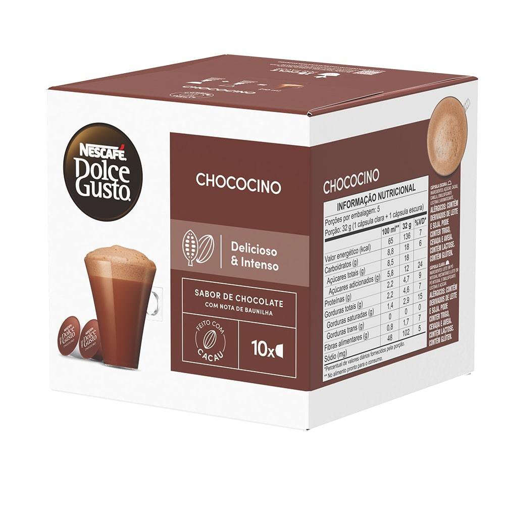 Cápsula de Chocolate Nescafé Dolce Gusto Chococino 160g Com 10 Cápsulas - fortatacadista