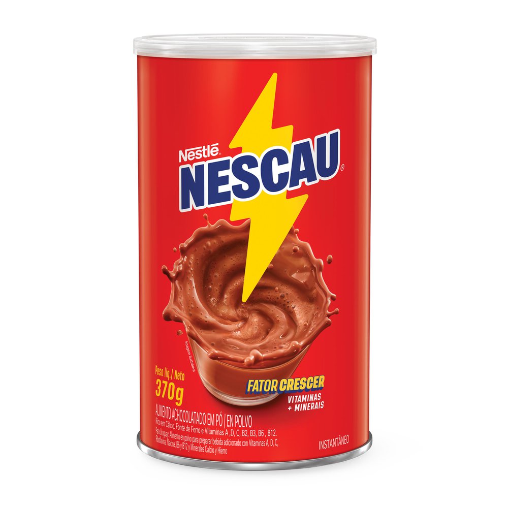 Achocolatado em Pó Nescau Lata Leve 370g Pague 350g - fortatacadista